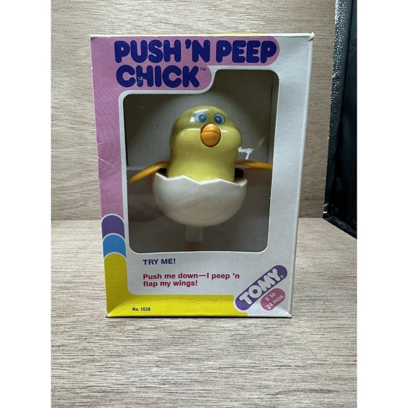 Tomy | Toys | Vintage Push N Peep Rare 986 Tomy Toy | Poshmark